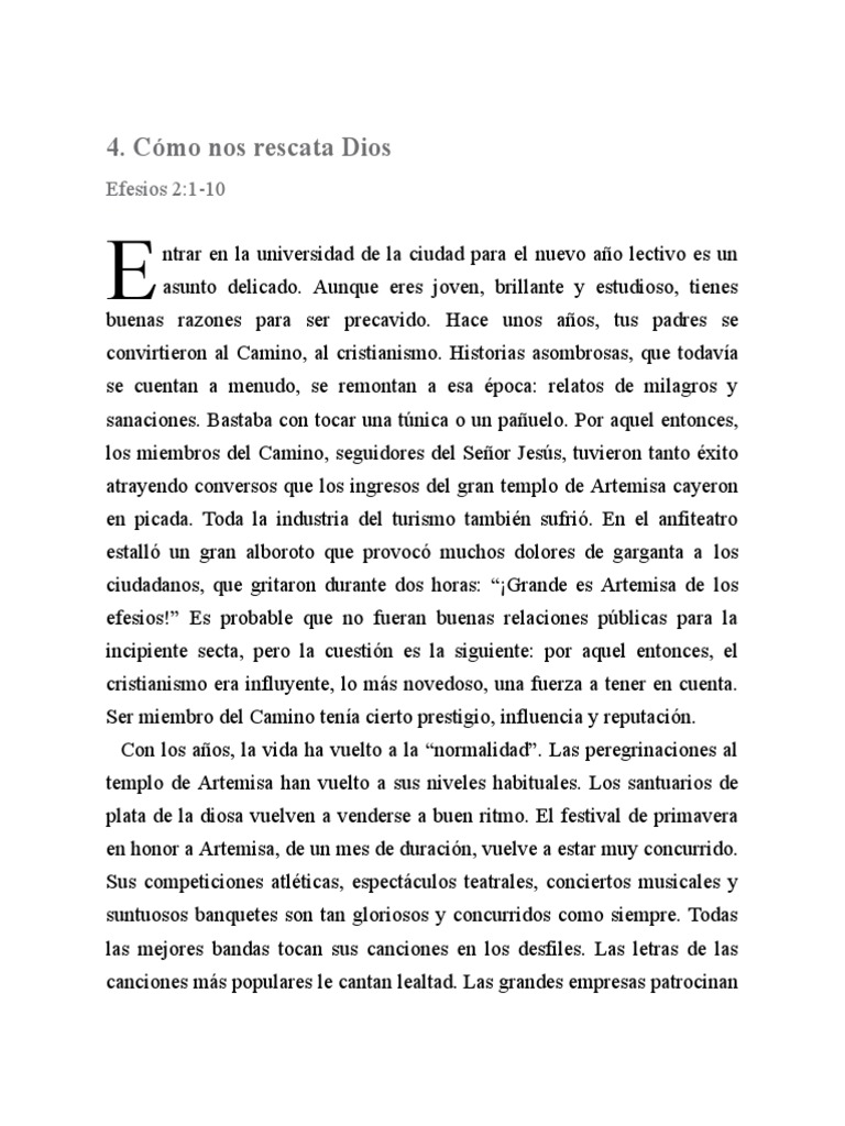 4 Cómo Nos Rescata Dios | PDF | La resurrección de Jesús | Pecado