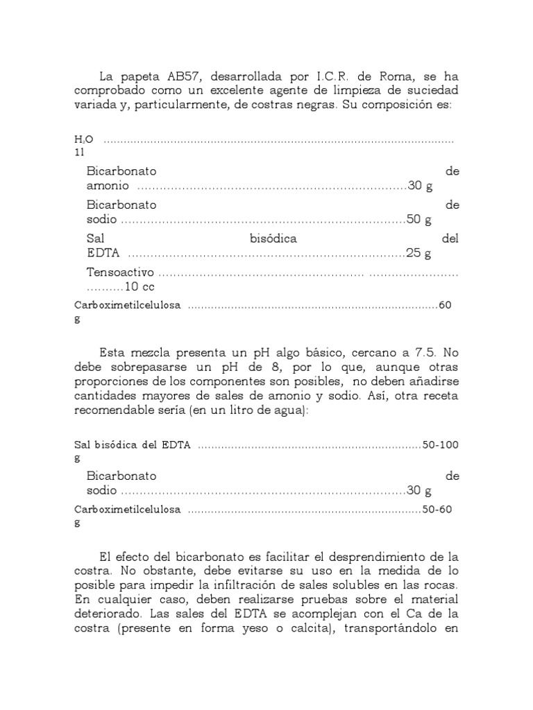 La Papeta AB57 | PDF | Sal (química) | Tensioactivo