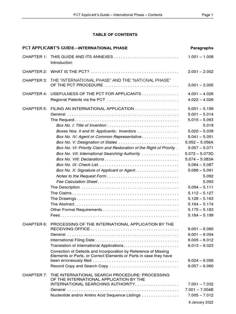 PCT International Phase Guide | PDF | Patent Application | Patent