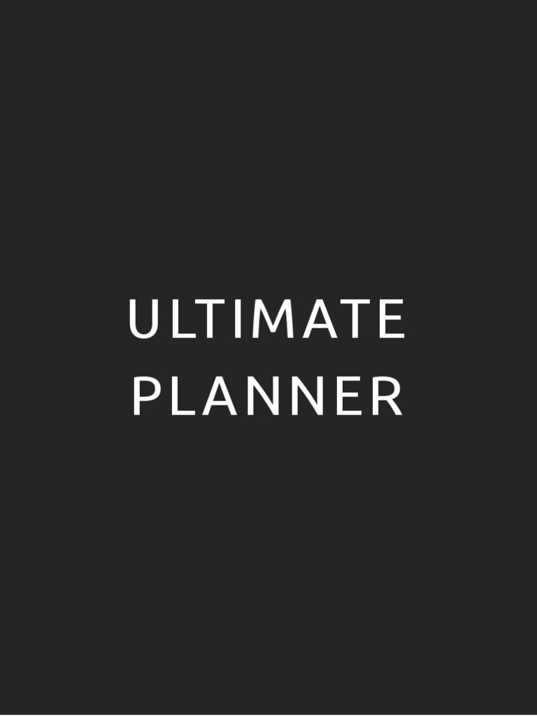 ReMarkable Ultimate Planner Digital Vertical | PDF