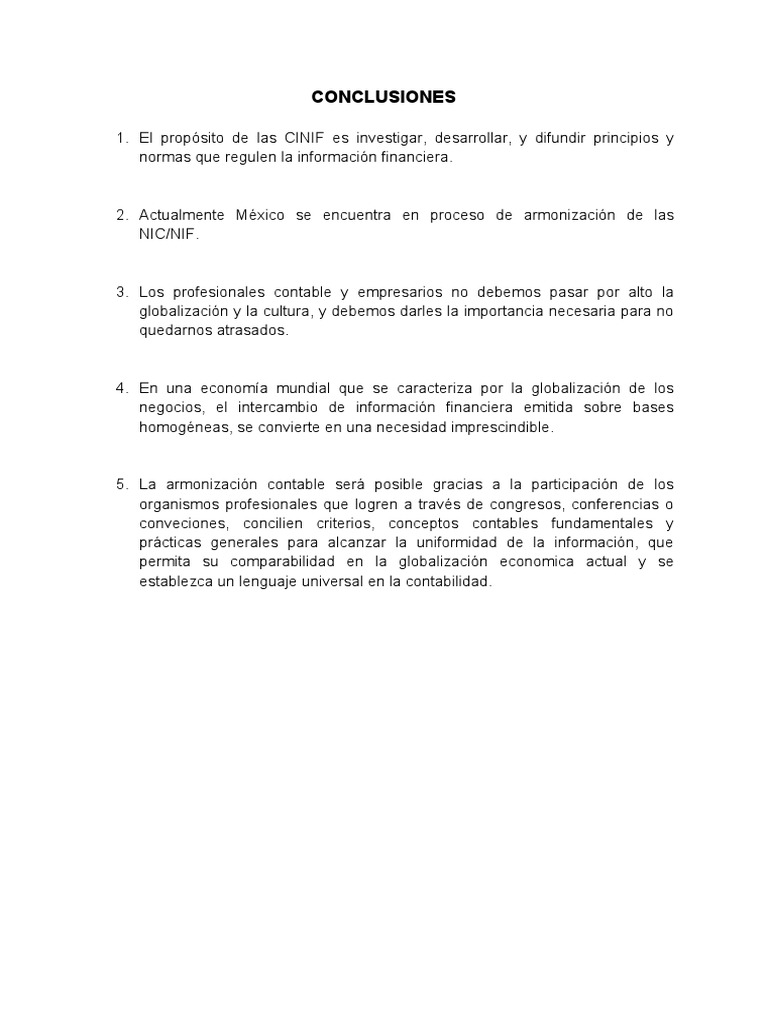 Conclusión Del Proyecto | PDF
