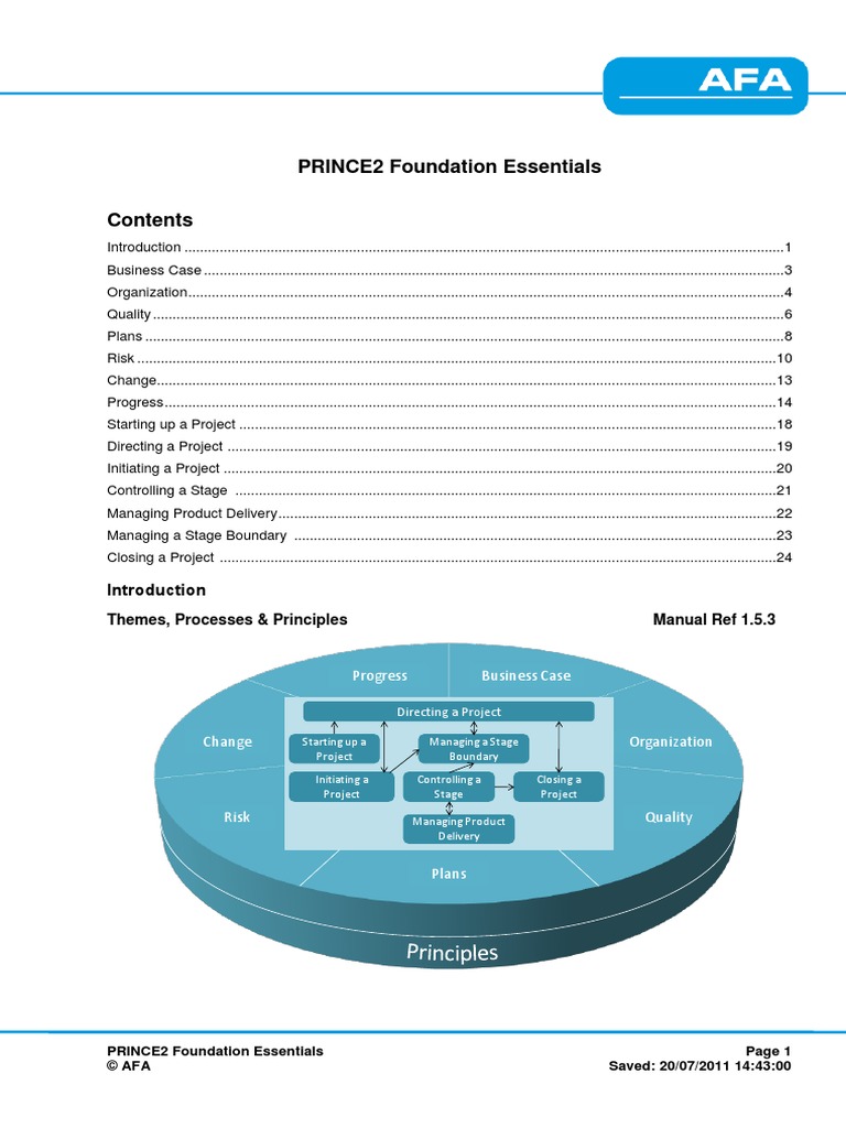 PRINCE2 Foundation Essentials - No | PDF | Risk | Quality Assurance