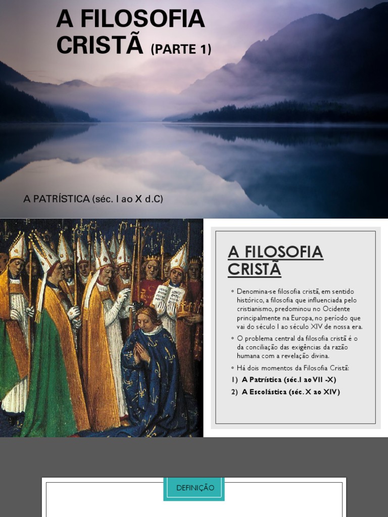 Aprofundamento de Filosofia Cristã I – Patrística | PDF | Filosofia ... Aprofundamento de Filosofia Cristã I – Patrística | PDF | Filosofia ...