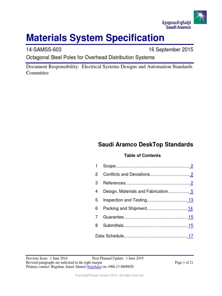 Standard of Aramco | PDF | Screw | Structural Steel
