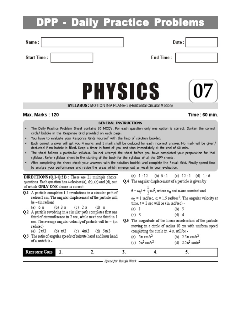 Horizontal Circular Motion | PDF | Acceleration | Rotation Around A Fixed Axis