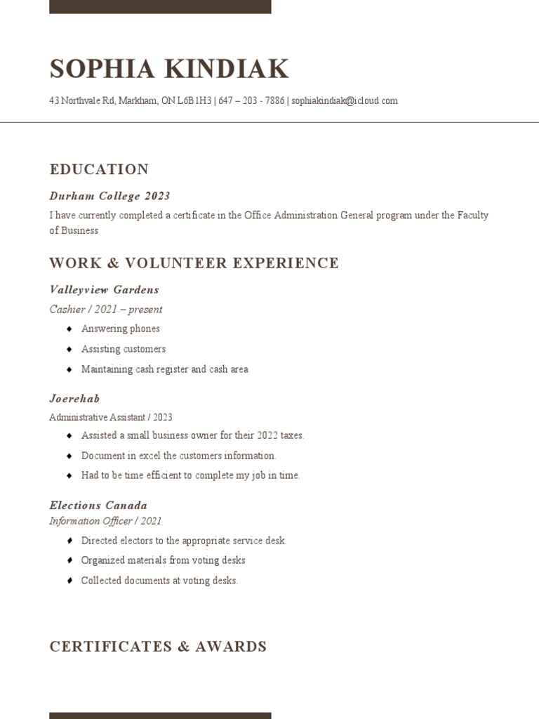 Resume - Job Search Assignment | PDF | Career & Growth