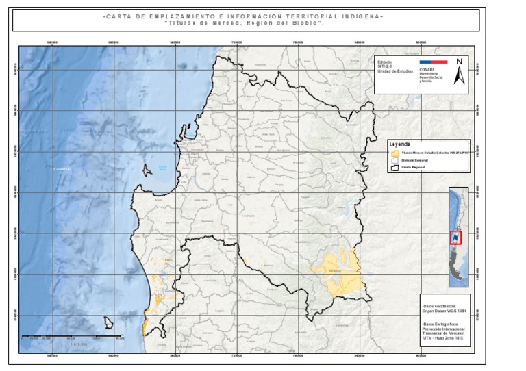 Mapa de la Región del Bío Bío | PDF | Tecnología geográfica | Geofísica