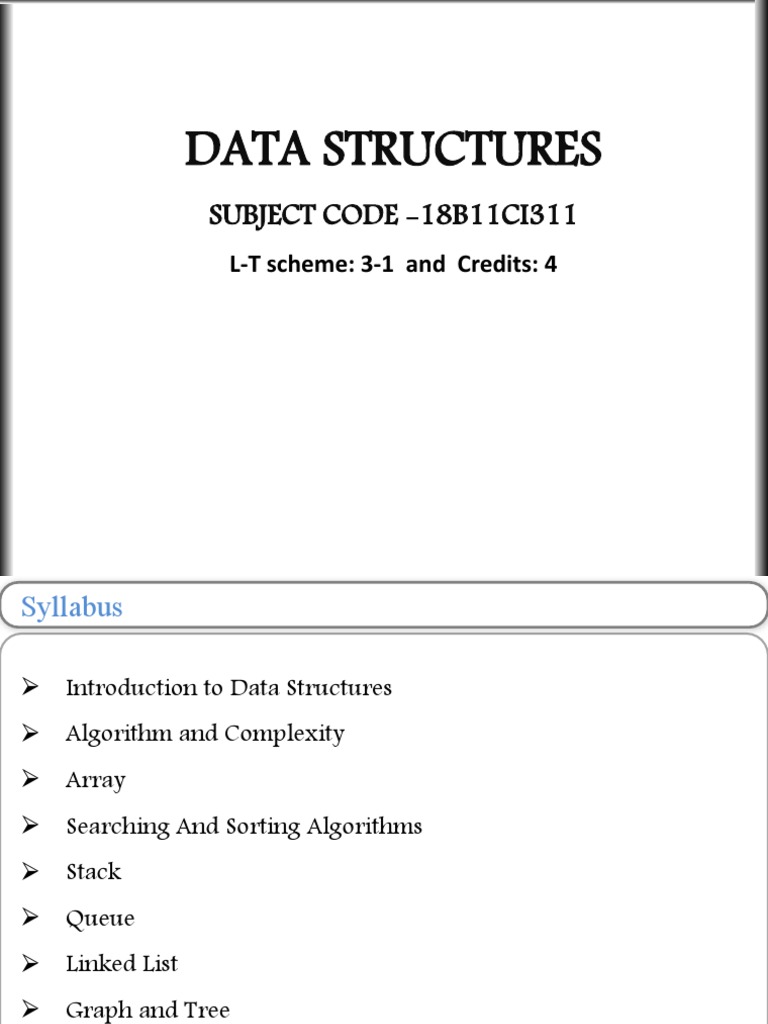 1 Introduction To Data Structures Pdf Data Compression Queue Abstract Data Type