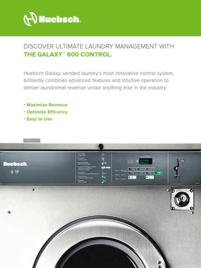 Huebsch Coin Galaxy 600 Sell Sheet Ah13 0011 | PDF | Washing Machine ...