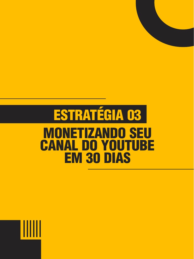 Ebook Como Monetizar O Seu Canal Do Youtube Em 30 Dias Pdf Youtube