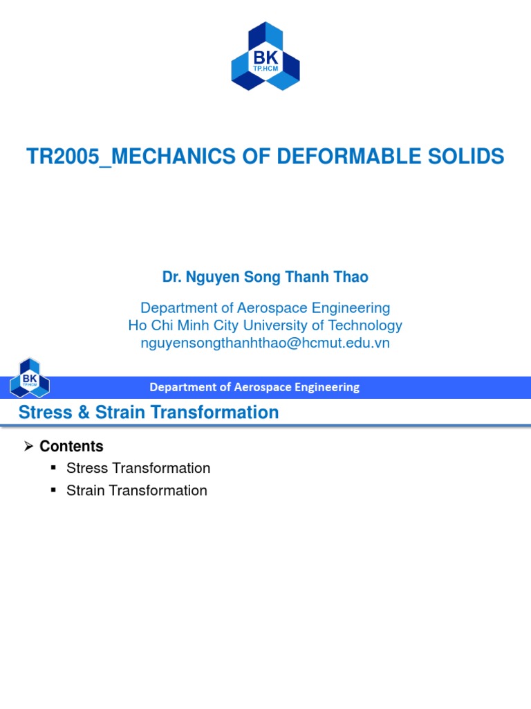 Stress Strain Transformation | Download Free PDF | Stress (Mechanics) | Mathematical Physics