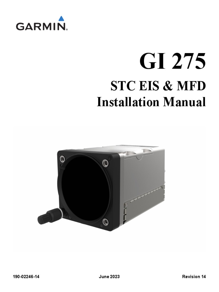 Gi275 Install Manual 190-02246-14 - 14 | PDF | License | Damages