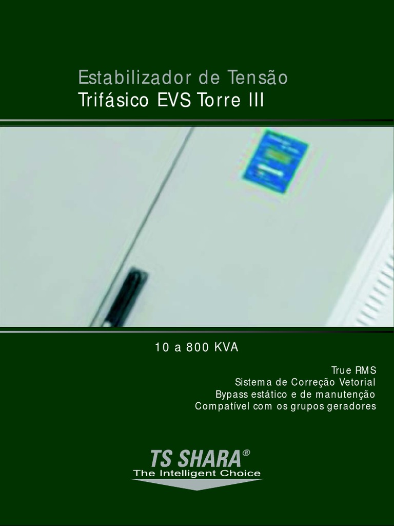Estabilizador EVS Torre III | PDF | Fonte de energia | Engenharia Elétrica