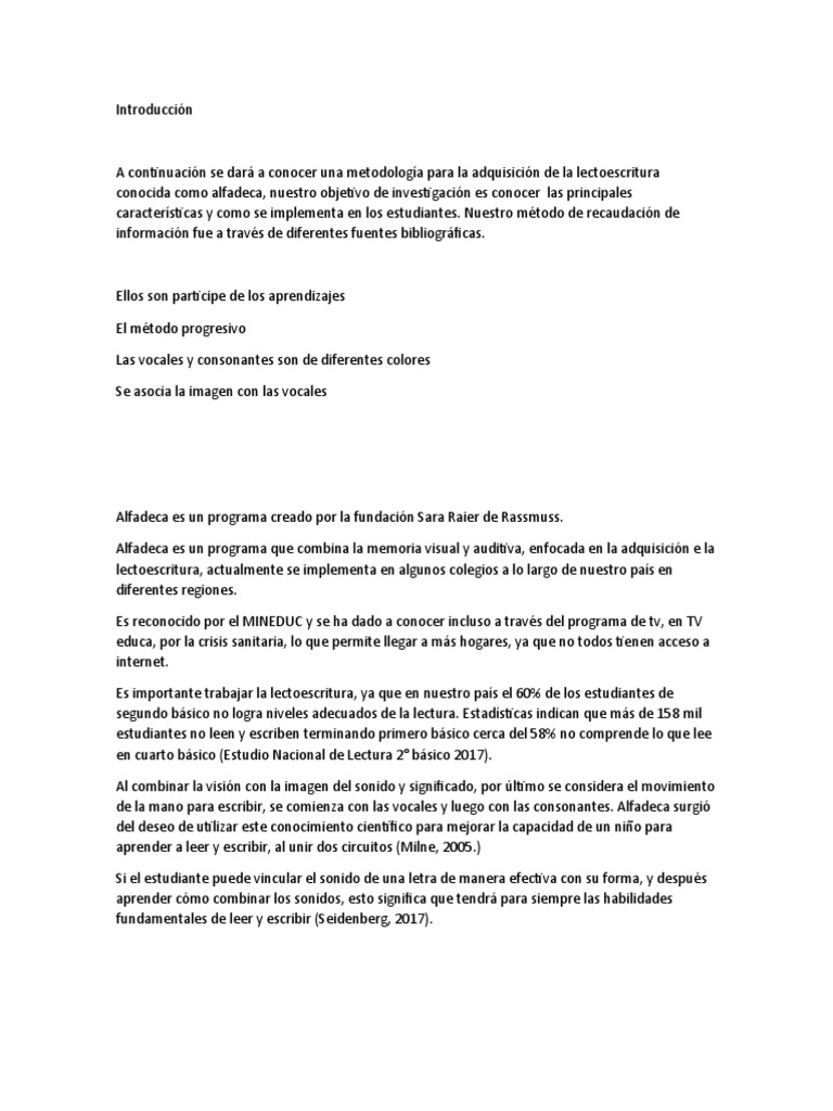 Alfadeca Es Un Programa Que Combina La Memoria Visual y Auditiva | PDF ... Alfadeca Es Un Programa Que Combina La Memoria Visual y Auditiva | PDF ...