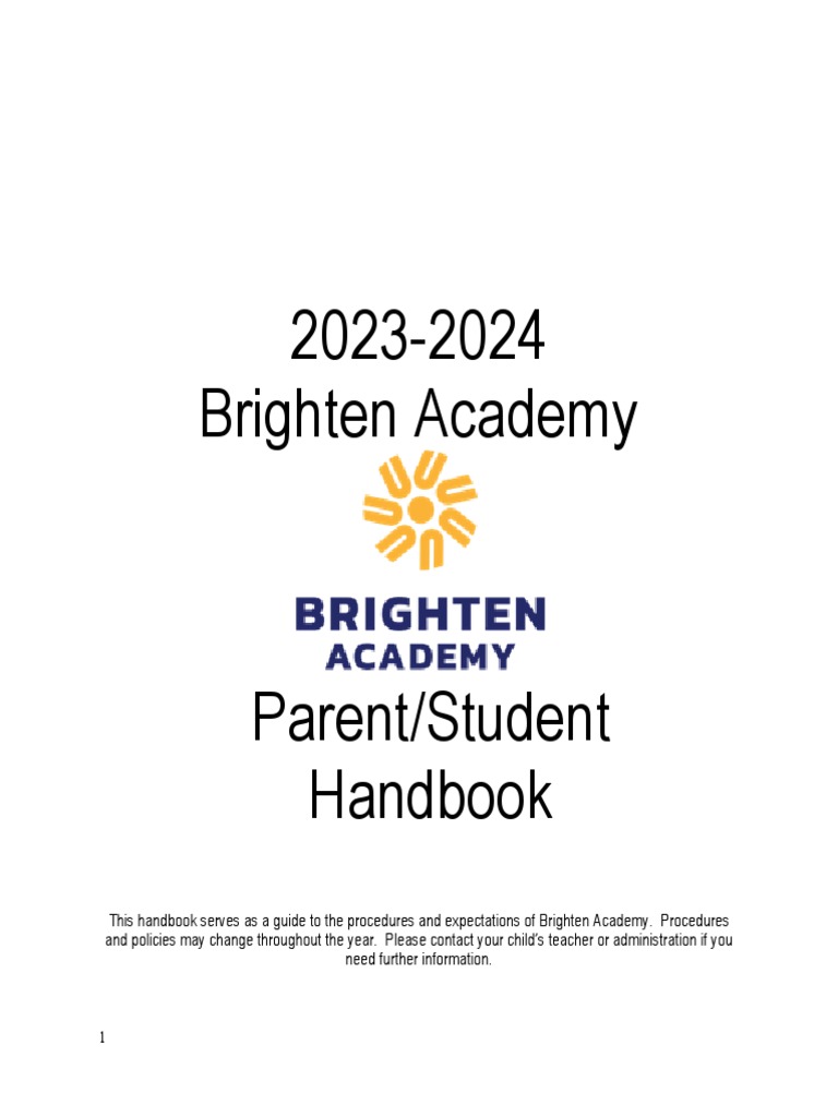 Parent Student Handbook 23-24 | PDF