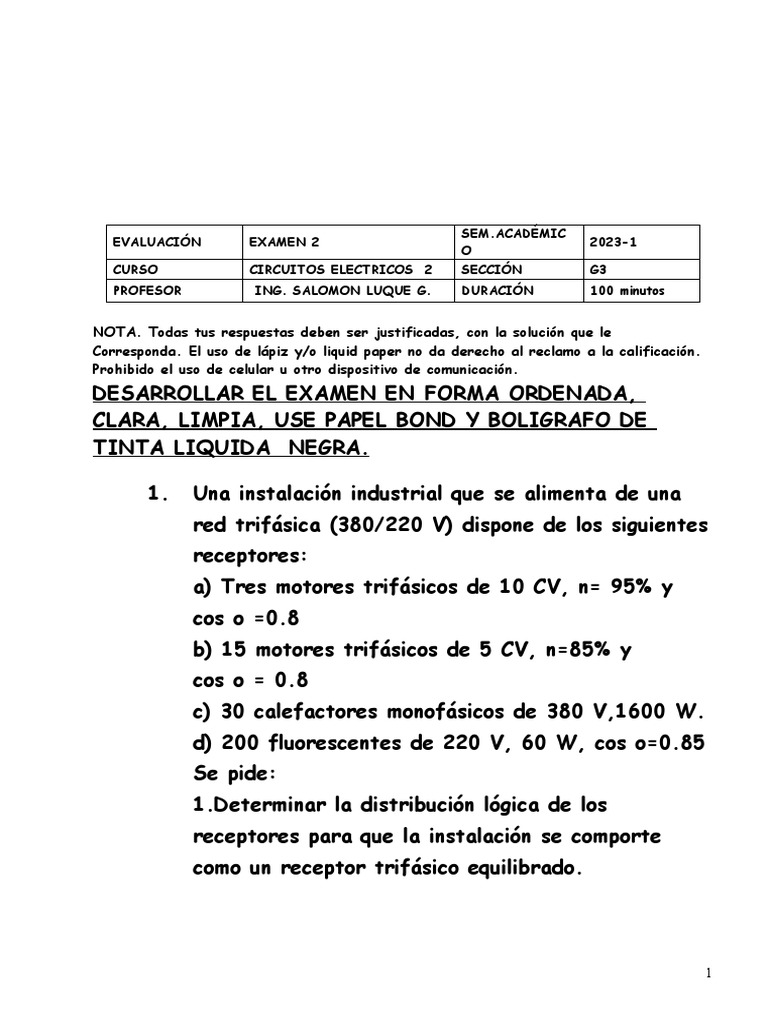 Ex 2 CIR2 - UNMSM 2022 1 G3 | PDF