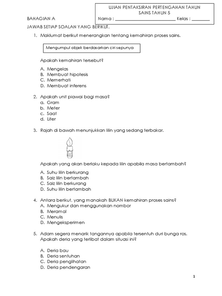 Soalan PPT SN T5 | PDF