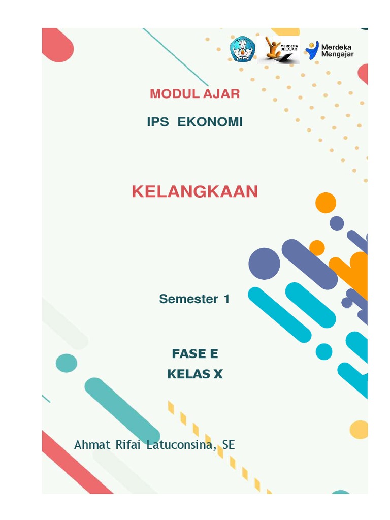 Modul Ajar Ekonomi (Kelangkaan) | PDF | Karier & Perkembangan