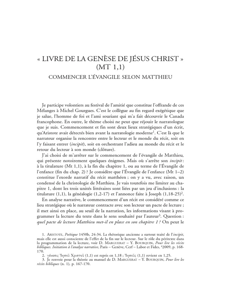 Livre de La Genese de JC | PDF | Saint Joseph | Marie, mère de Jésus