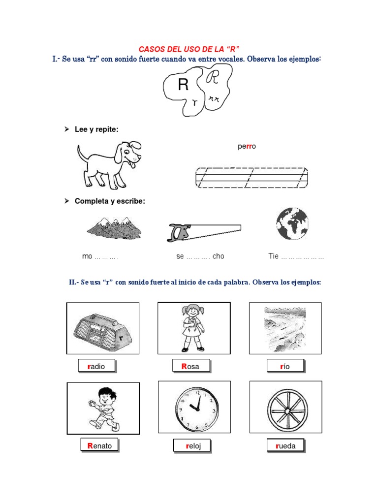 La Letra R - RR | PDF