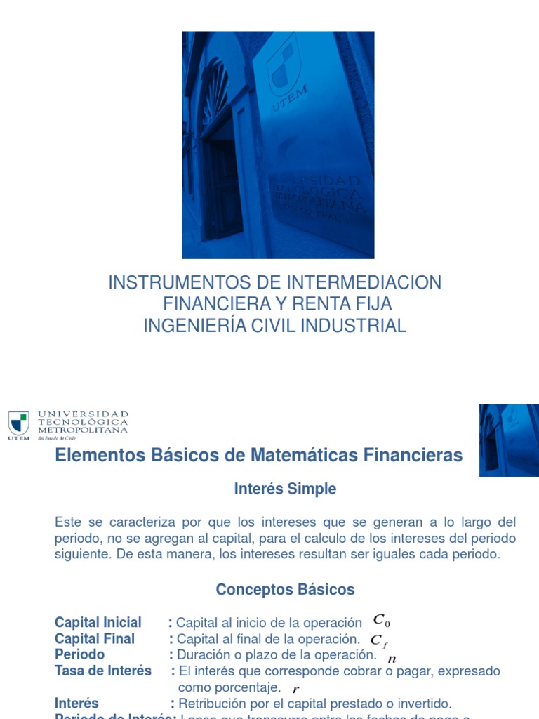 Clase 1 - Repaso Matematica Financiera | PDF Clase 1 - Repaso Matematica Financiera | PDF