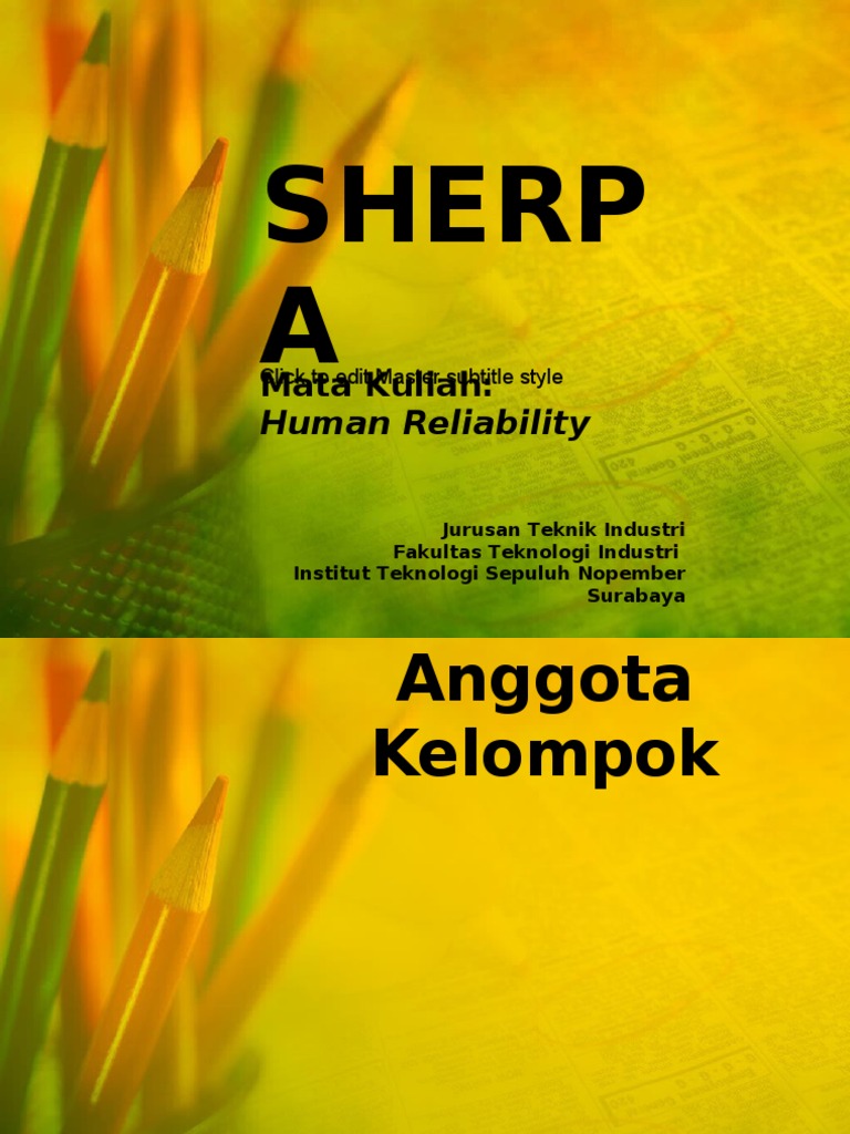Human Reliability - SHERPA Method | PDF | Komputer | Teknologi & Rekayasa