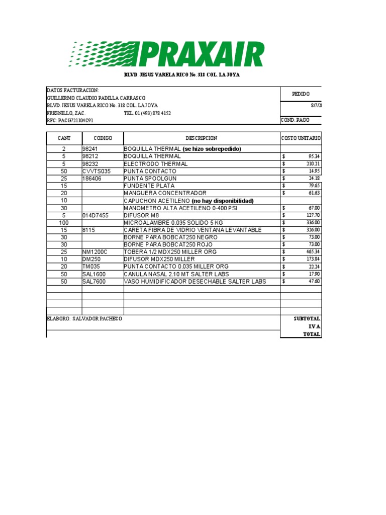 Blvd. Jesus Varela Rico No. 318 Col. La Joya | PDF
