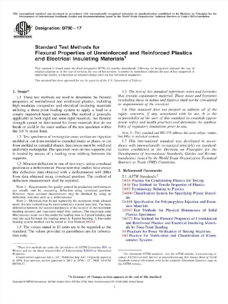 Astm d790 17 | PDF