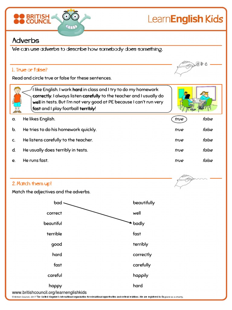Grammar Practice Adverbs Worksheet | Download Free PDF | Adverb ...