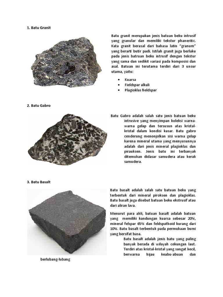 Geografi - Macam Batuan - Amara Putri Alivia | PDF | Sains & Matematika