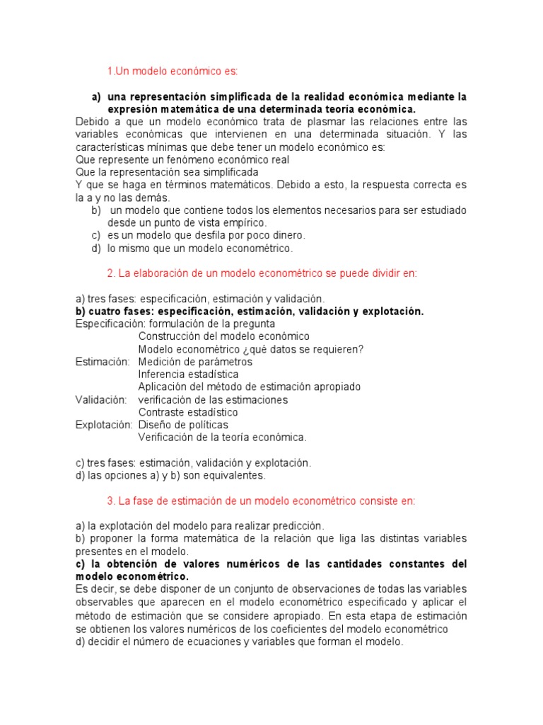 Fundamentos de Modelos Econométricos | PDF | Mínimos cuadrados ...
