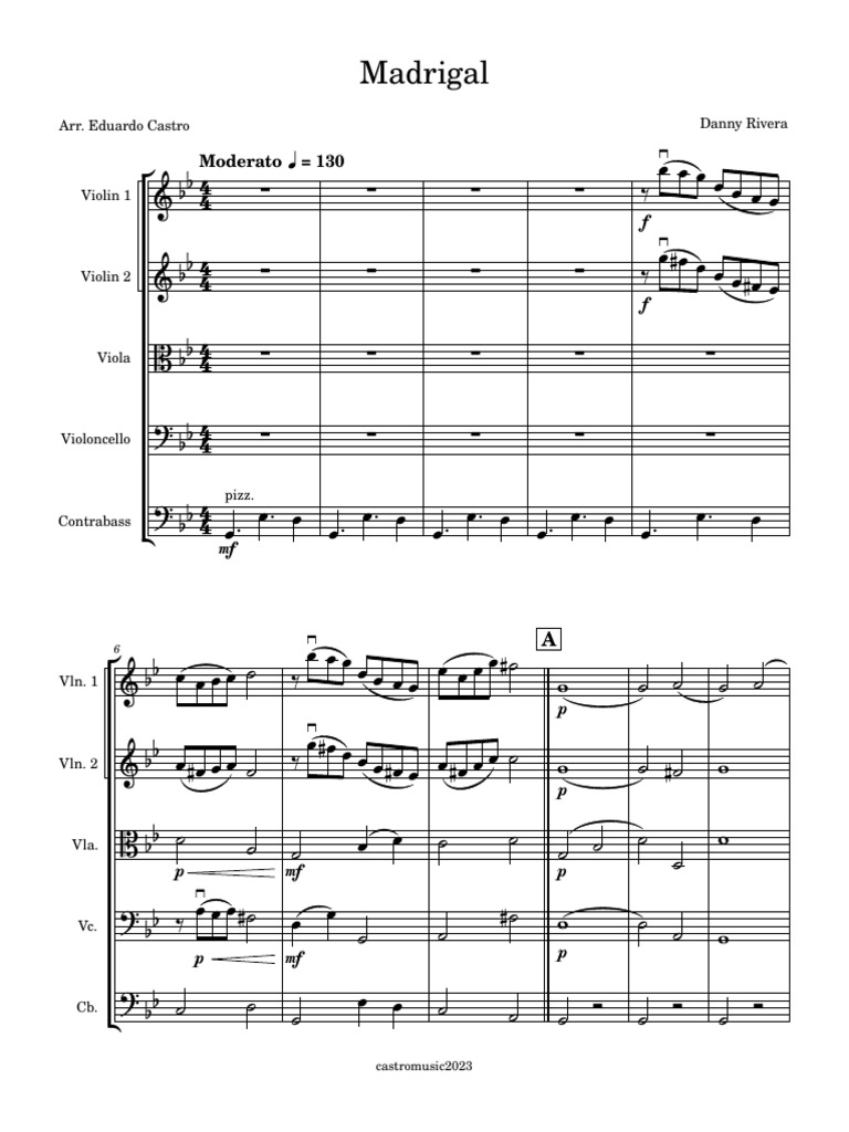 Letra y Acordes de "Madrigal" | PDF