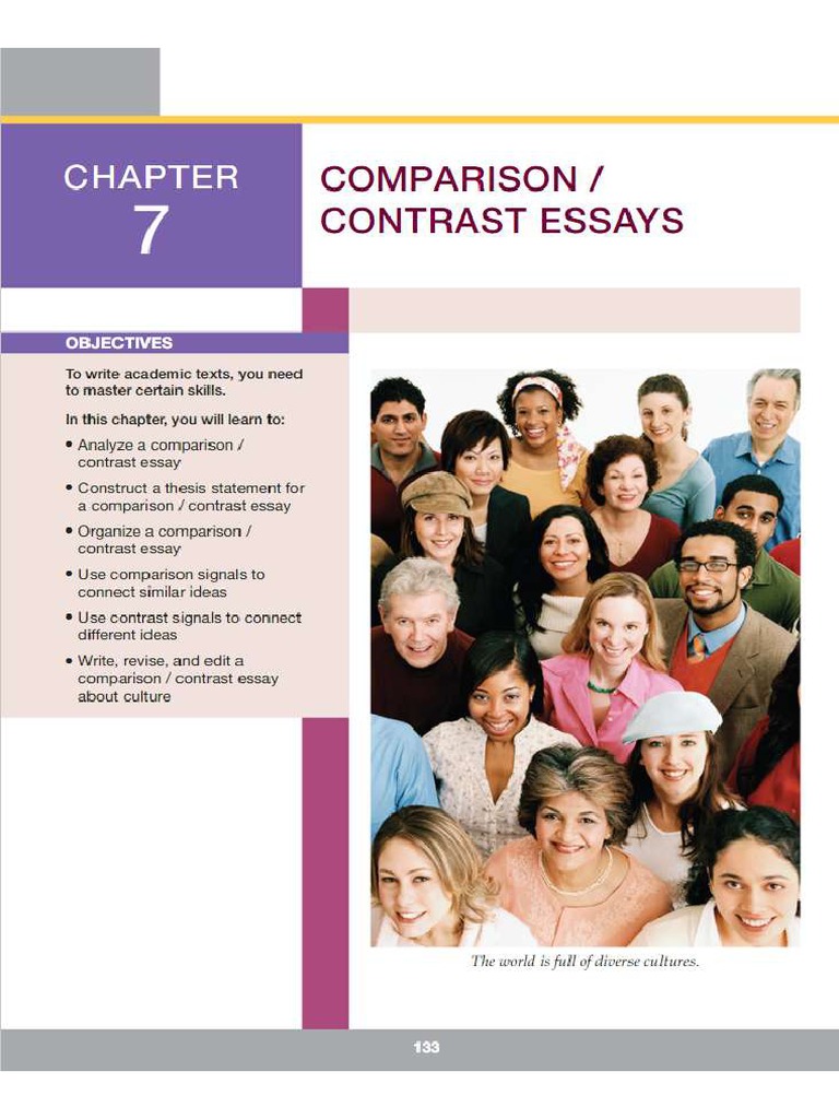 Chapter 7 Comparison Contrast Essays Pdf