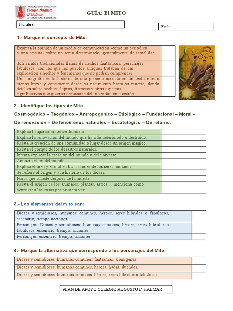 7°guía de Ap. El Mito | PDF