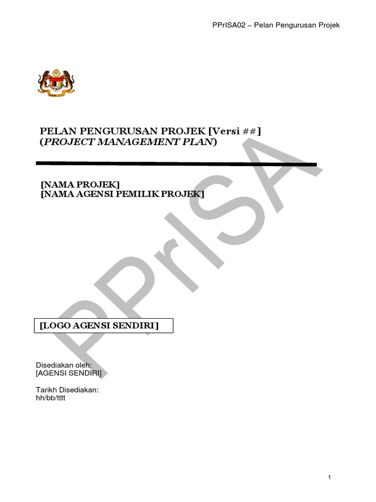 Pprisa02 Pelan Pengurusan Projek Pdf