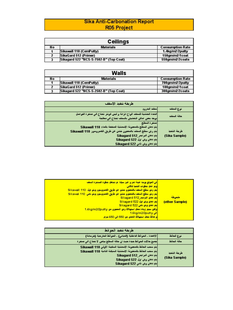 Sika Anti-Carbonation Report R05 | PDF