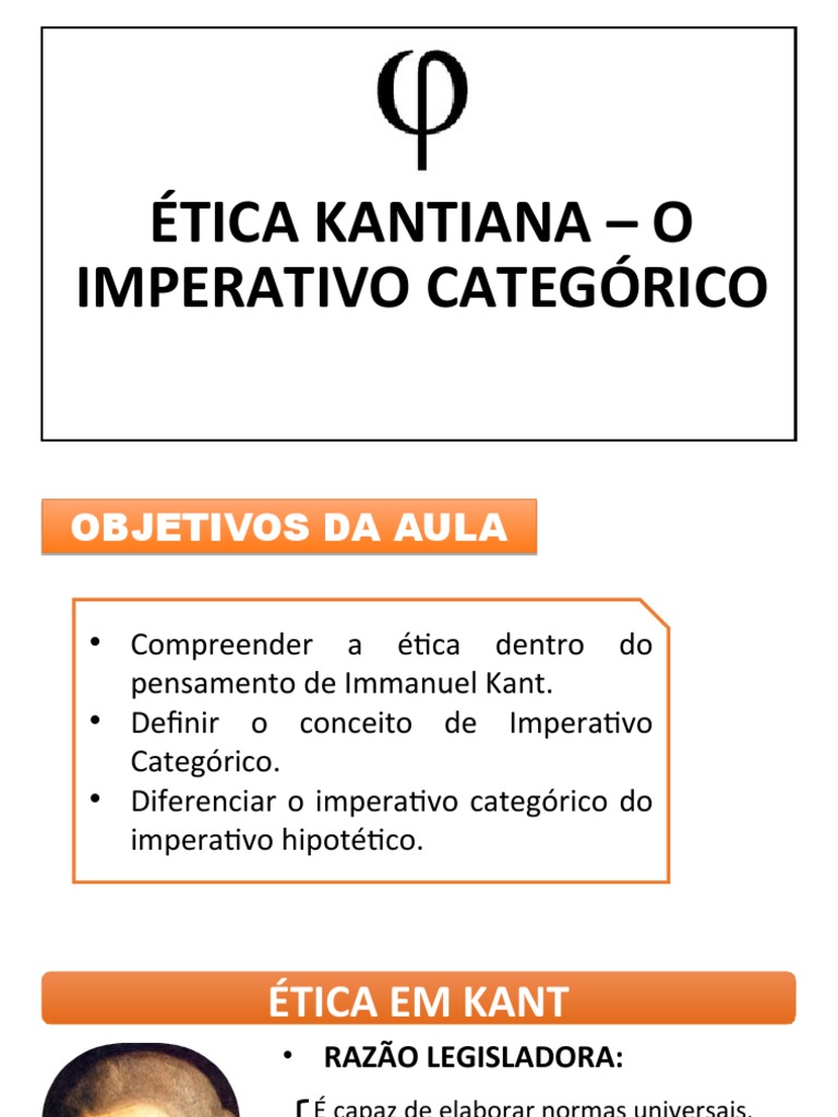 10. Ética Kantiana - O Imperativo Categórico | PDF