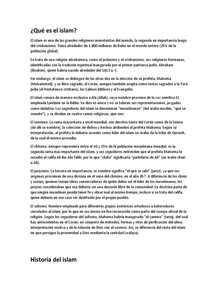 Introducción al islam y sus creencias | PDF | Corán | Islam