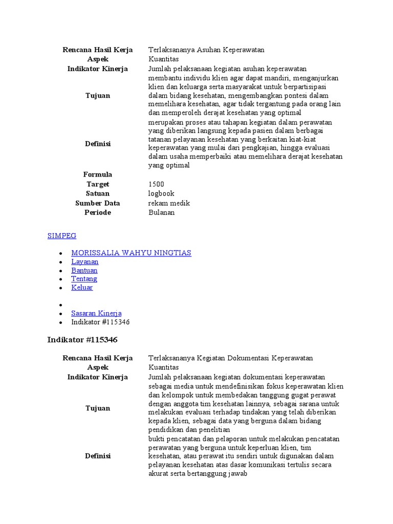 Rencana Hasil Kerja | PDF