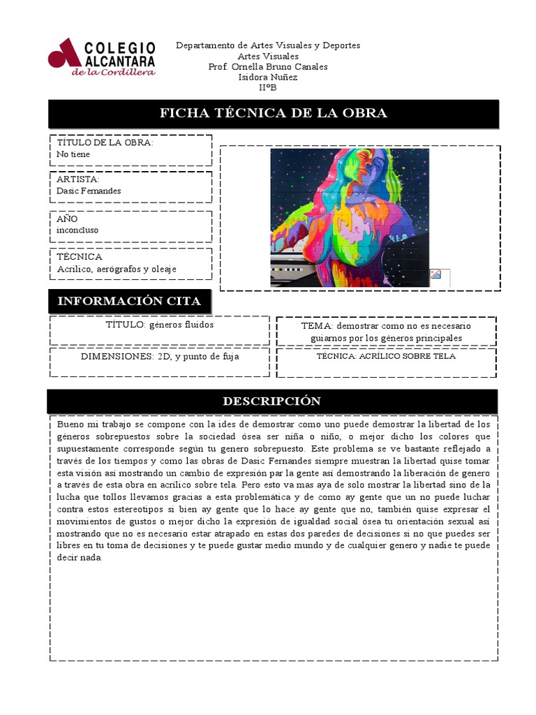 Ficha Tã©cnica Formato | PDF