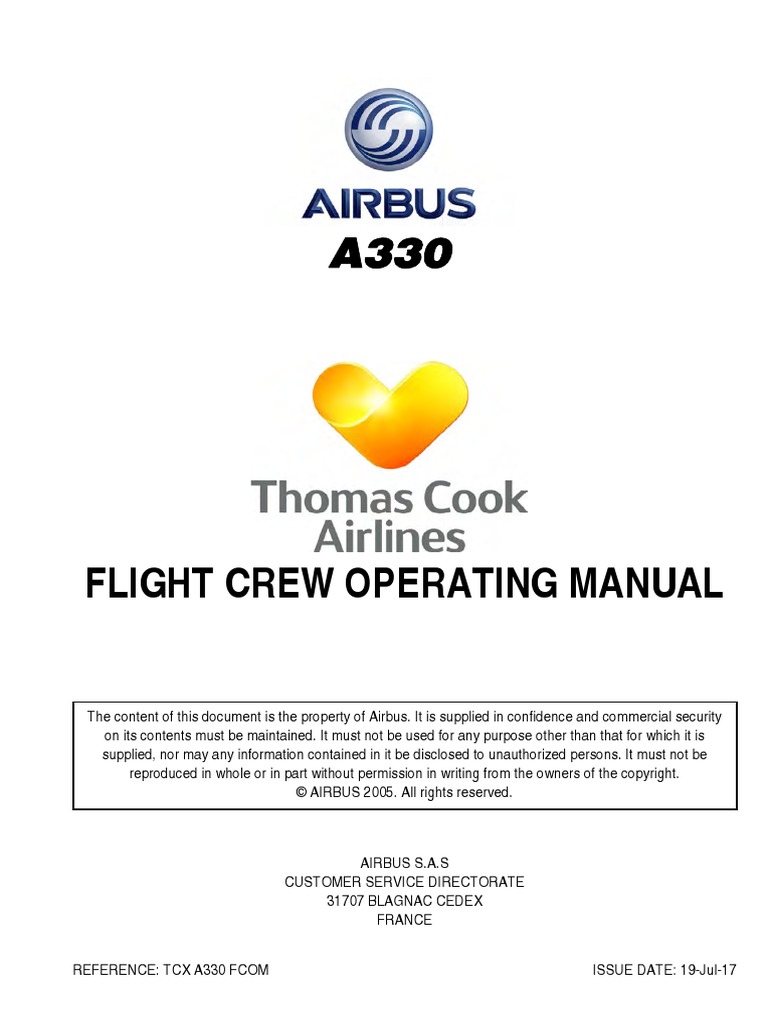 vTCX A330 FCOM | PDF