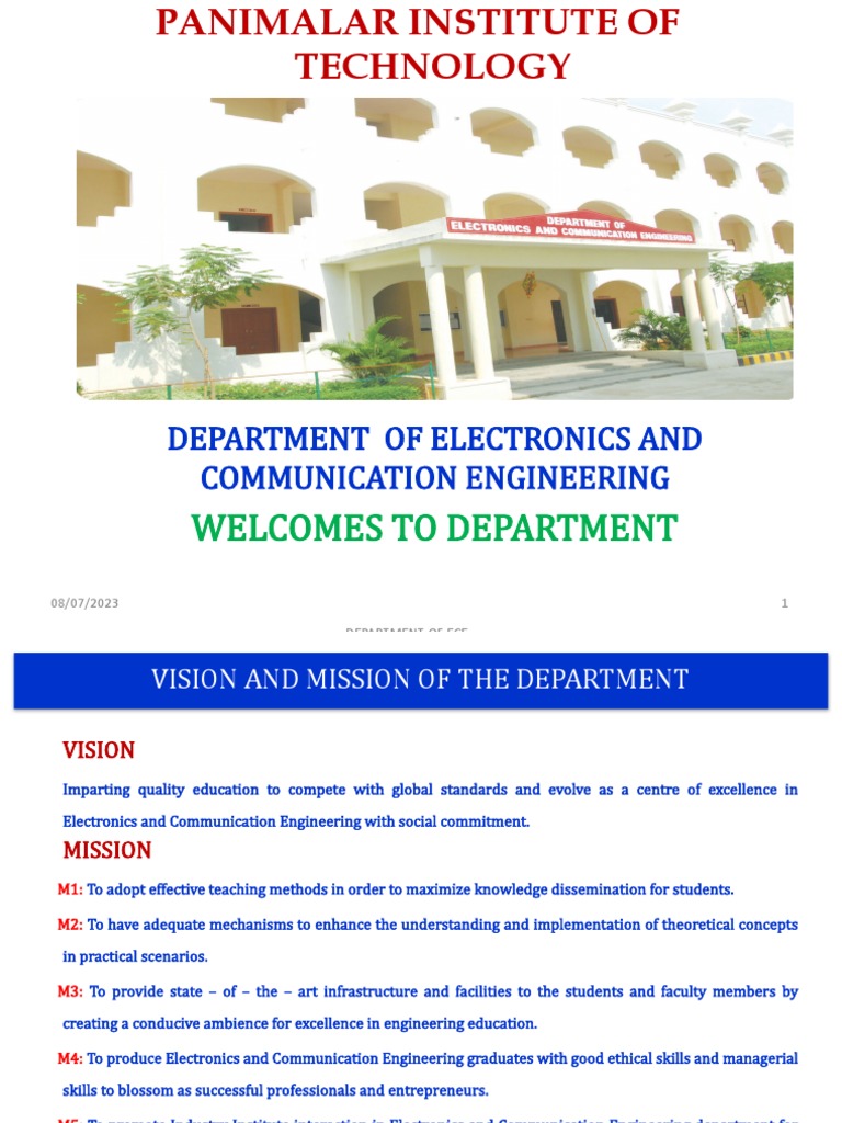 Hod Presentation First Year | PDF | Electronic Engineering | Engineering