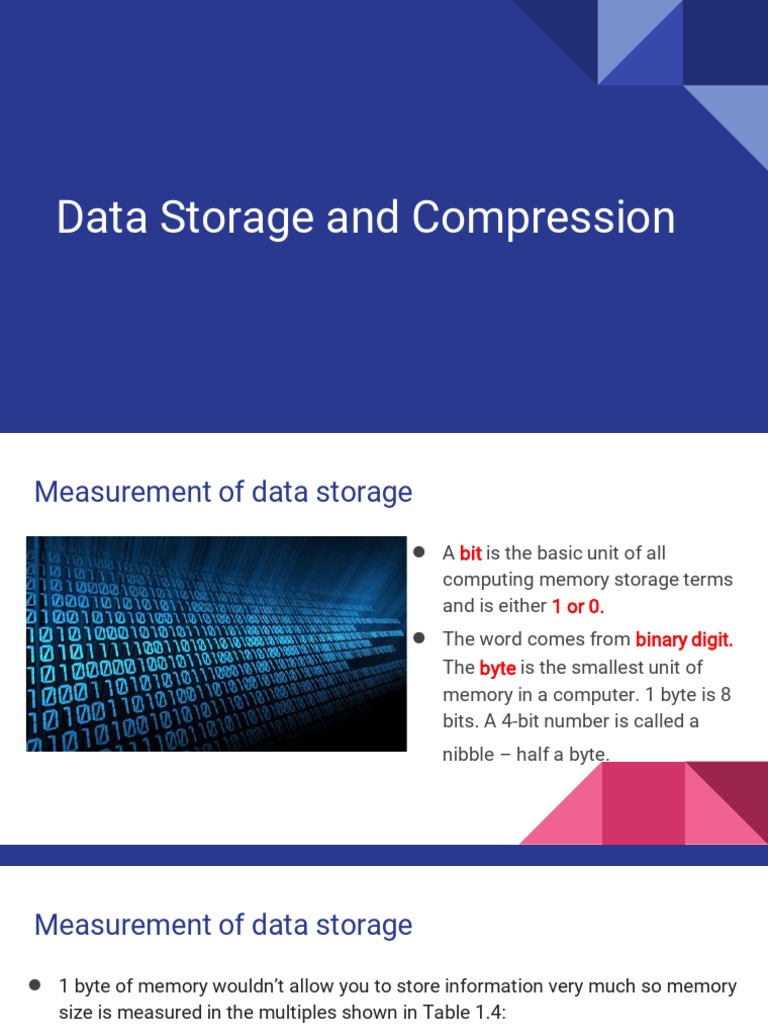 Data Compression Pdf Data Compression Computer Data Storage