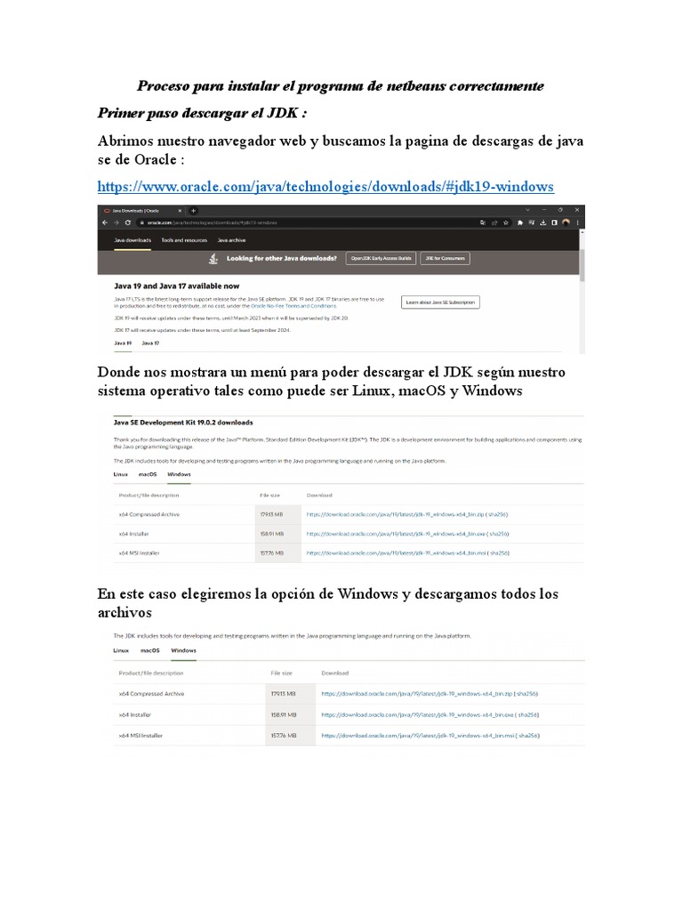 Proceso para Instalar El Programa de Netbeans Correctamente | PDF | Java (lenguaje de ...