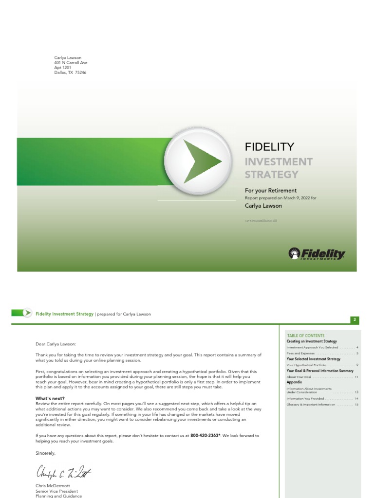 Fidelity 401K Plan | PDF | Investment Fund | Bond Credit Rating