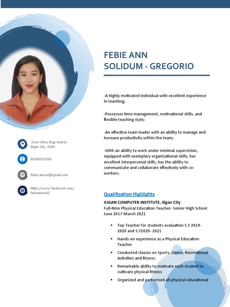 Resume - Febie Ann e. Solidum | PDF