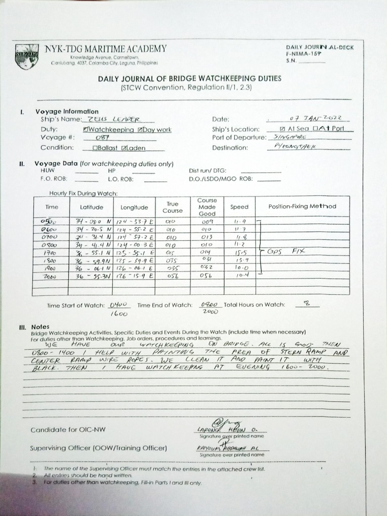 Daily Journal Batch 7 | PDF