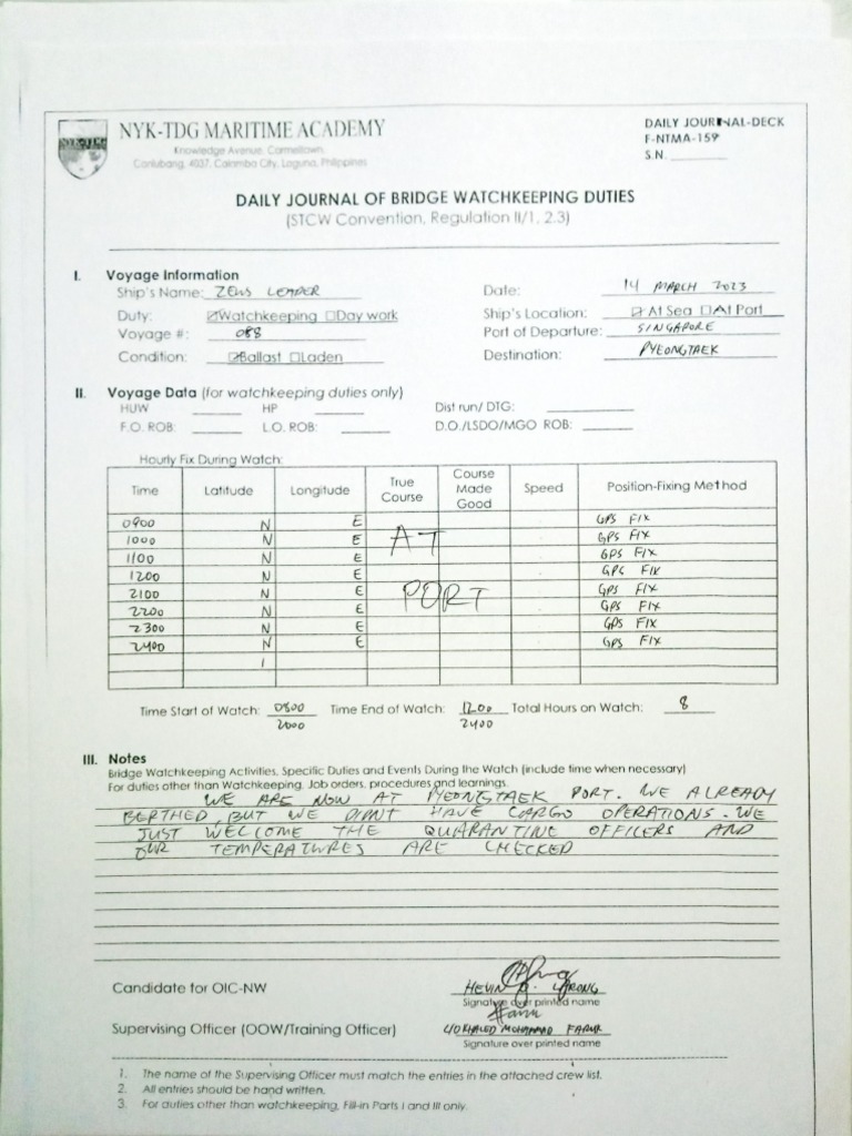 Daily Journal Batch 9 | PDF