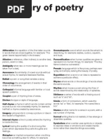 Elements of Poems | PDF | Metre (Poetry) | Poetry