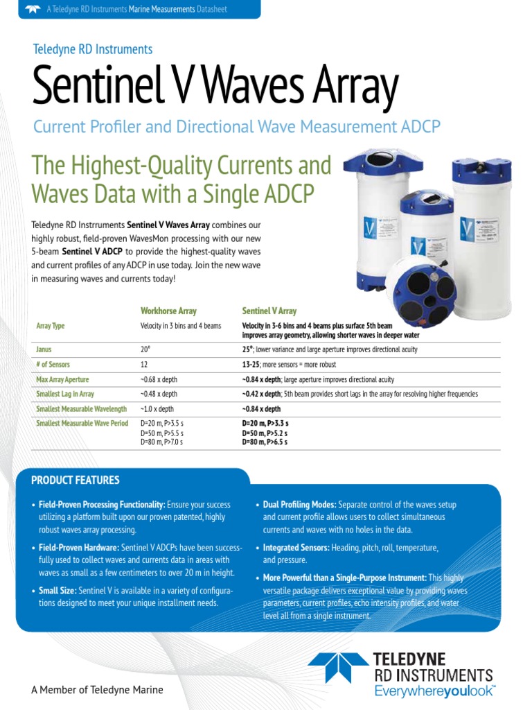 Sentinel V Waves Array Datasheet LR | PDF | Metrology
